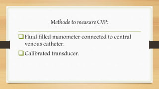 Central venous pressure monitoring - Pooja Murkar | PPTX