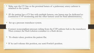 Central venous pressure monitoring - Pooja Murkar | PPTX