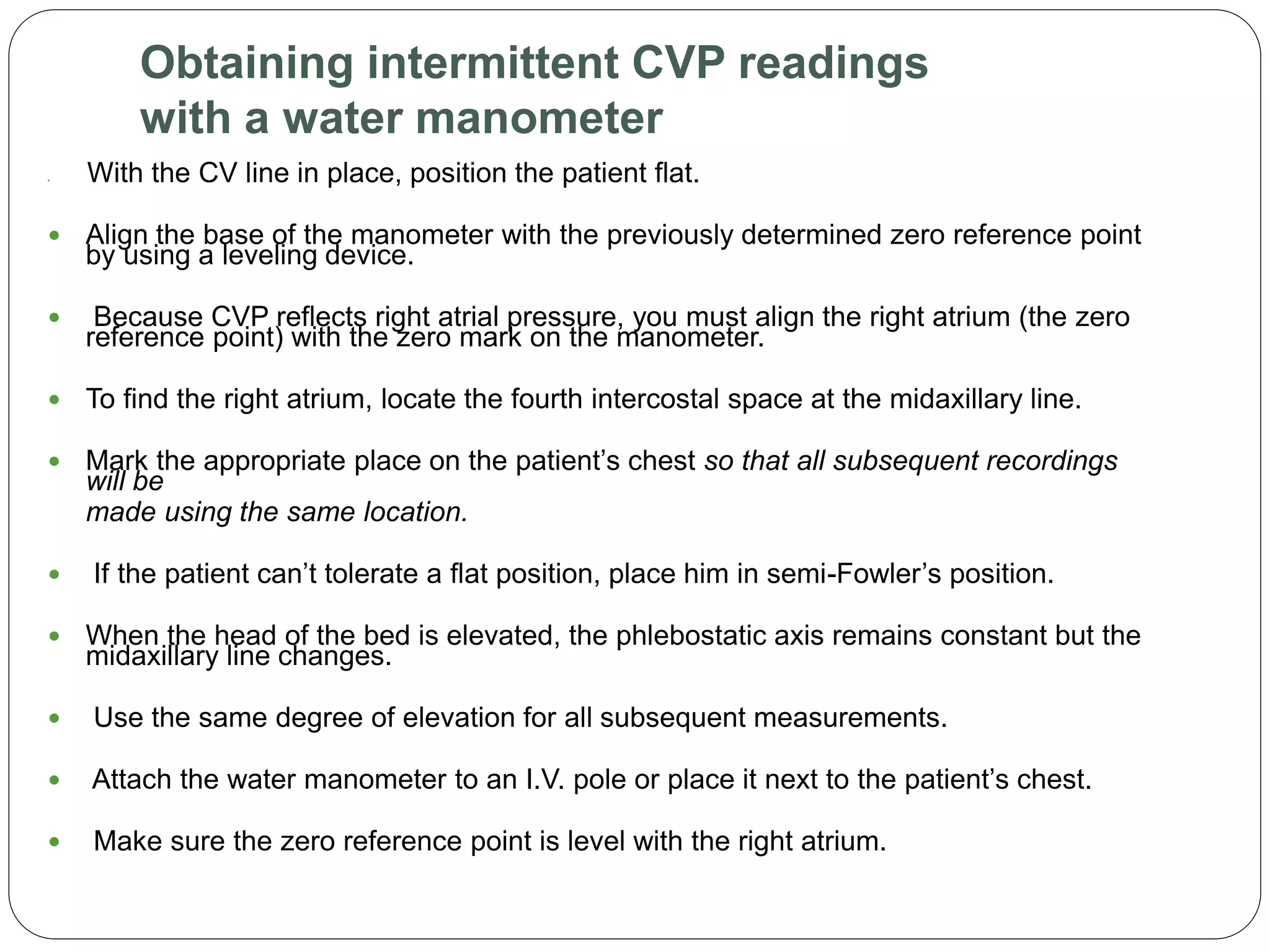 Central venous pressure monitoring | PPTX