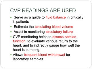 Central venous pressure monitoring | PPTX