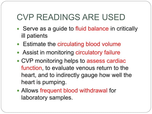 Central venous pressure monitoring | PPTX