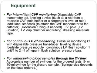 Central venous pressure monitoring | PPTX
