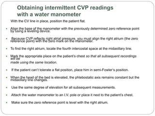 Central venous pressure monitoring | PPTX
