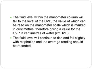 Central venous pressure monitoring | PPTX