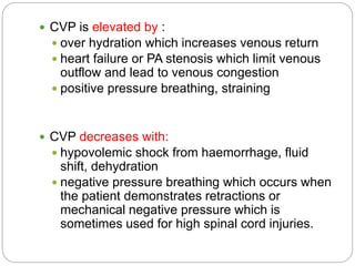 Central venous pressure monitoring | PPTX