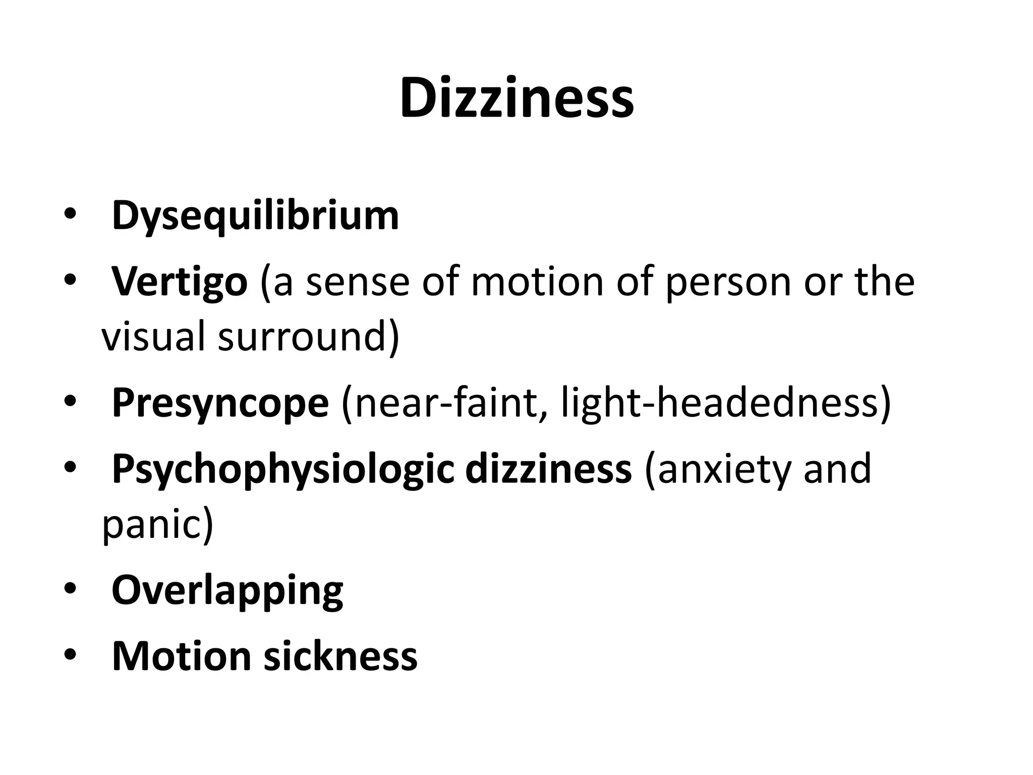 Central Vestibular Disorders | PPT
