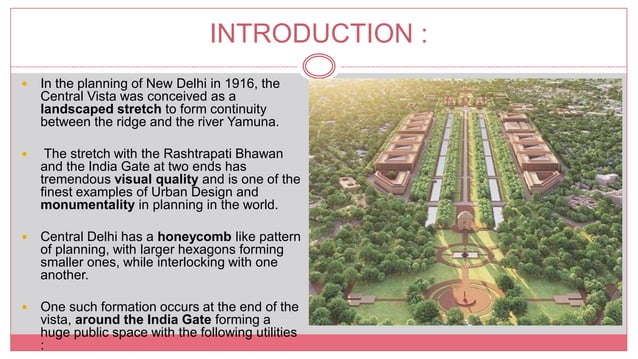 The Design of Central Vista Delhi | PPTX