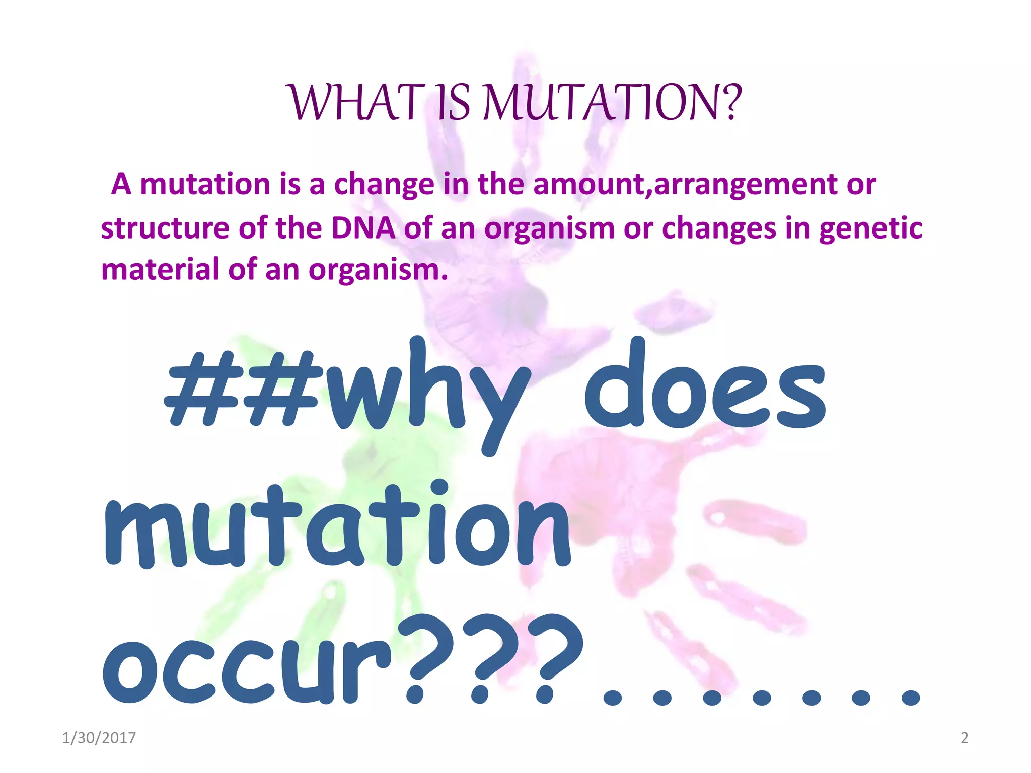 MUTATION BREEDING - A NEW ERA OF SCIENCE | PPT