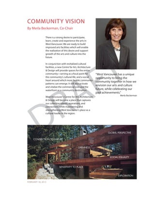 Draft Brief - West Vancouver Centre for Art Architecture Design | PDF