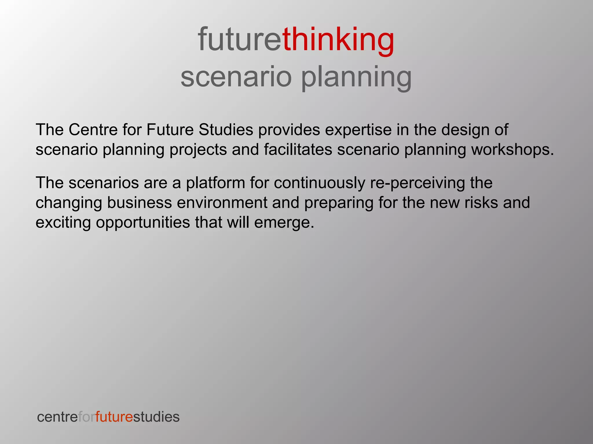 Centre For Future Studies | PPT