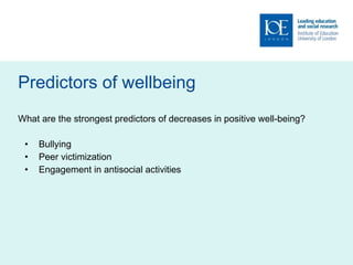 Centre For Research on the Wider Benefits of Learning: A Brief ...