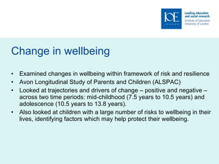 Centre For Research on the Wider Benefits of Learning: A Brief ...