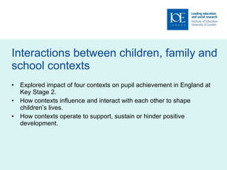 Centre For Research on the Wider Benefits of Learning: A Brief ...
