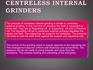 Centreless Grinding Machines | PPTX