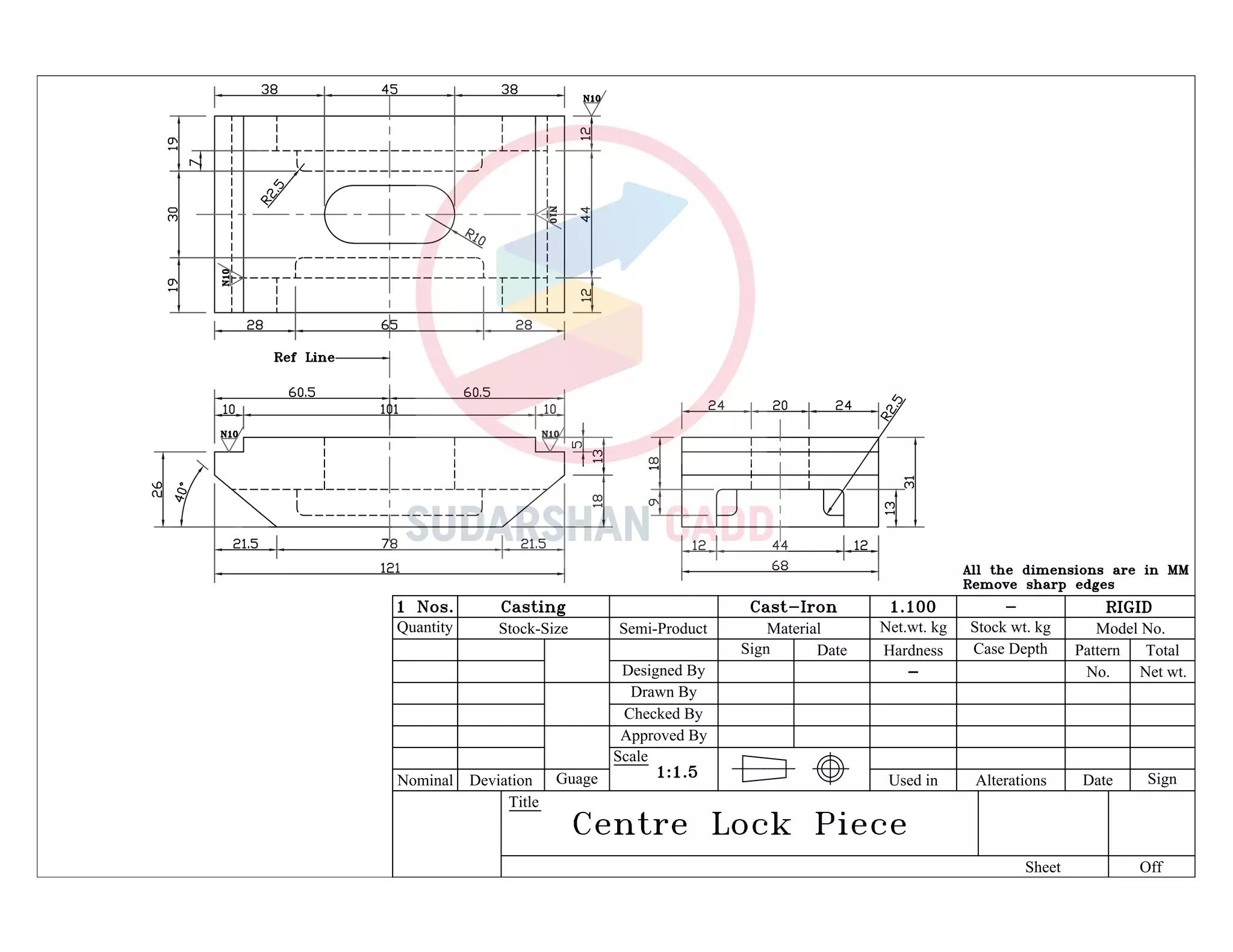 CENTRE LOCK PIECE | PPT