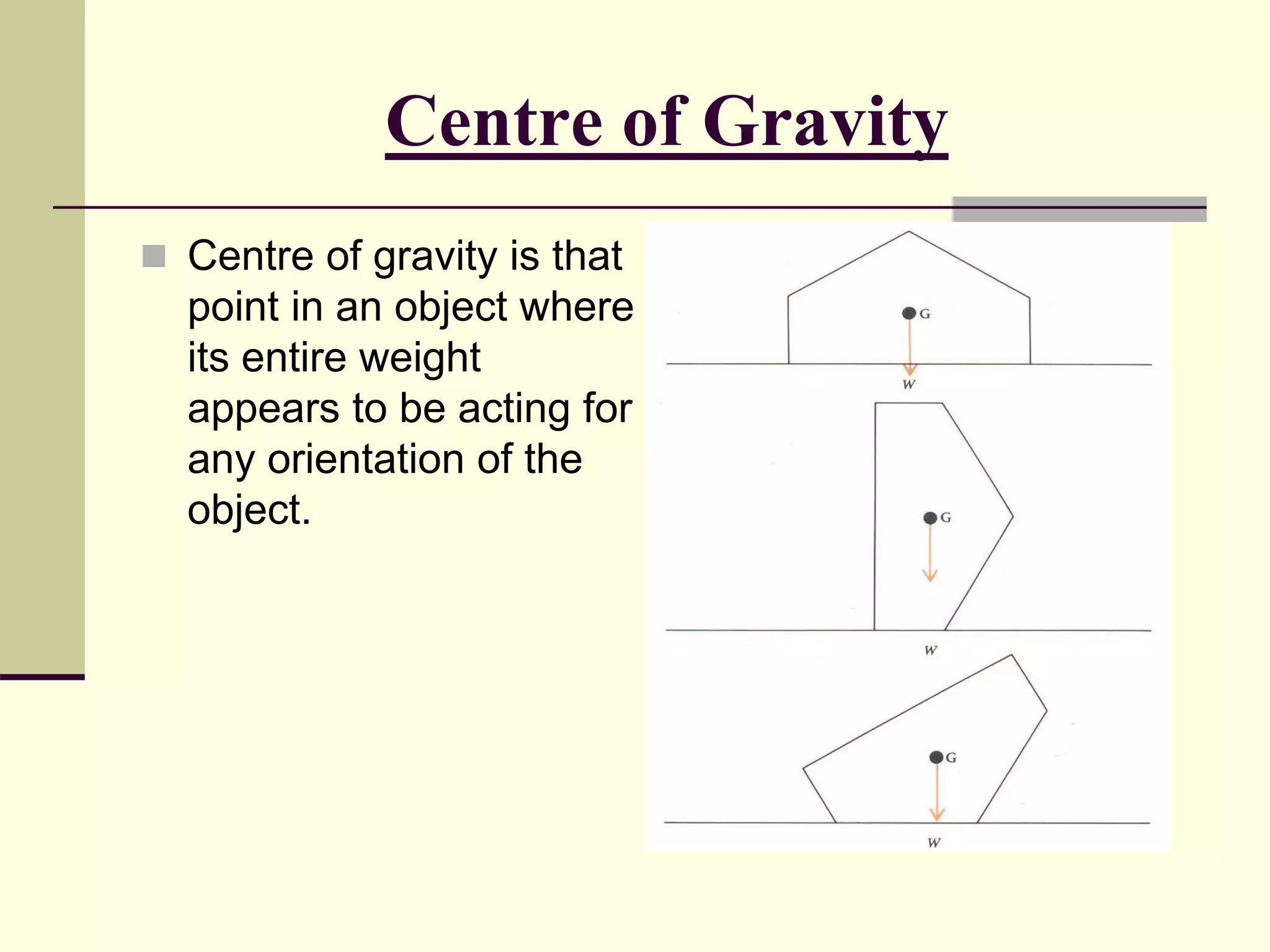 Centre of gravity | PDF