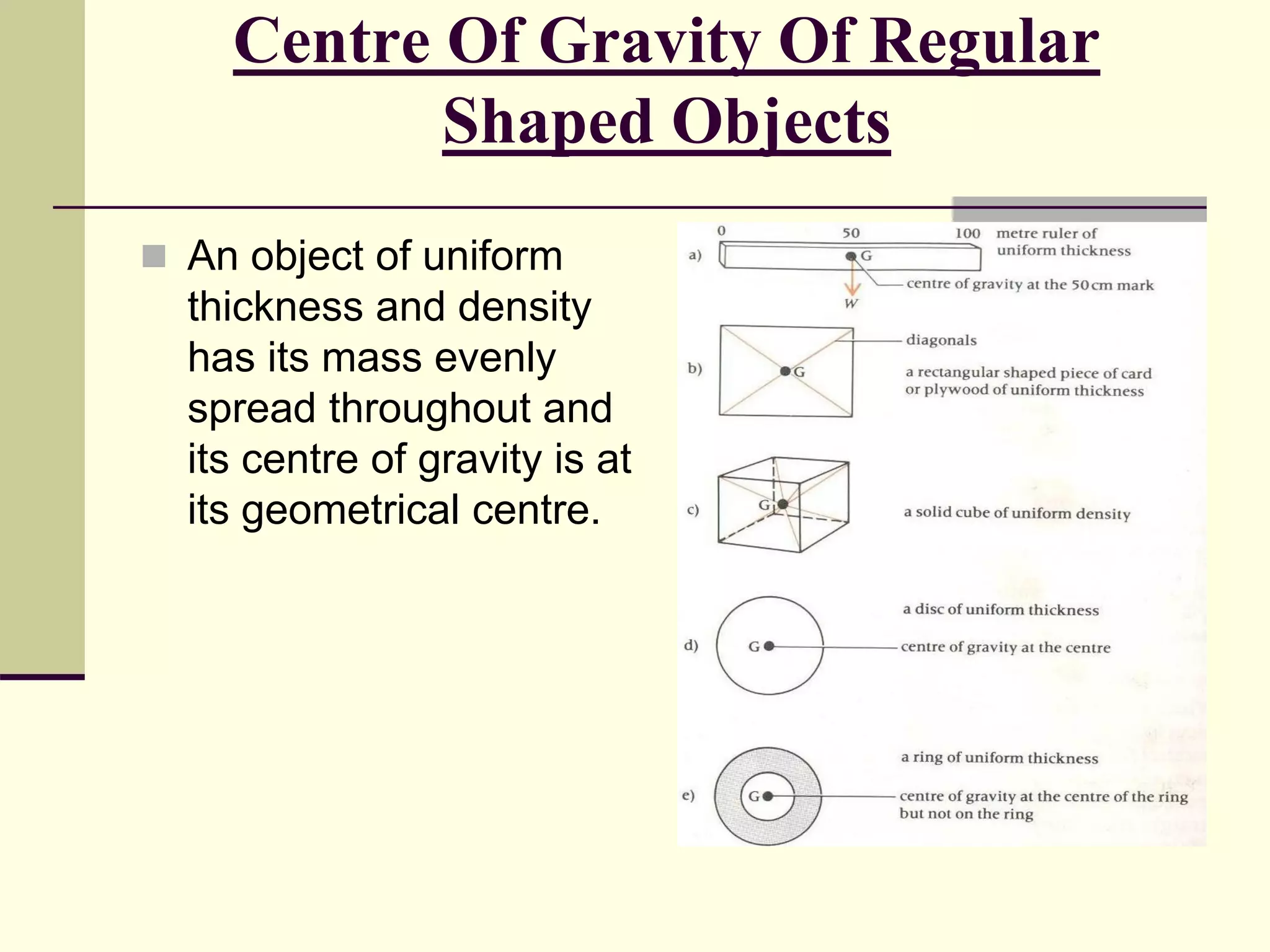 Centre of gravity | PDF