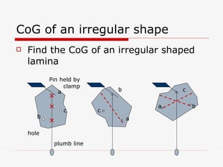 Centre of Gravity and Stability | PPT