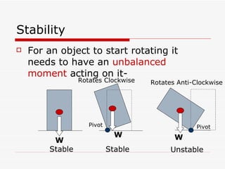 Centre of Gravity and Stability | PPT