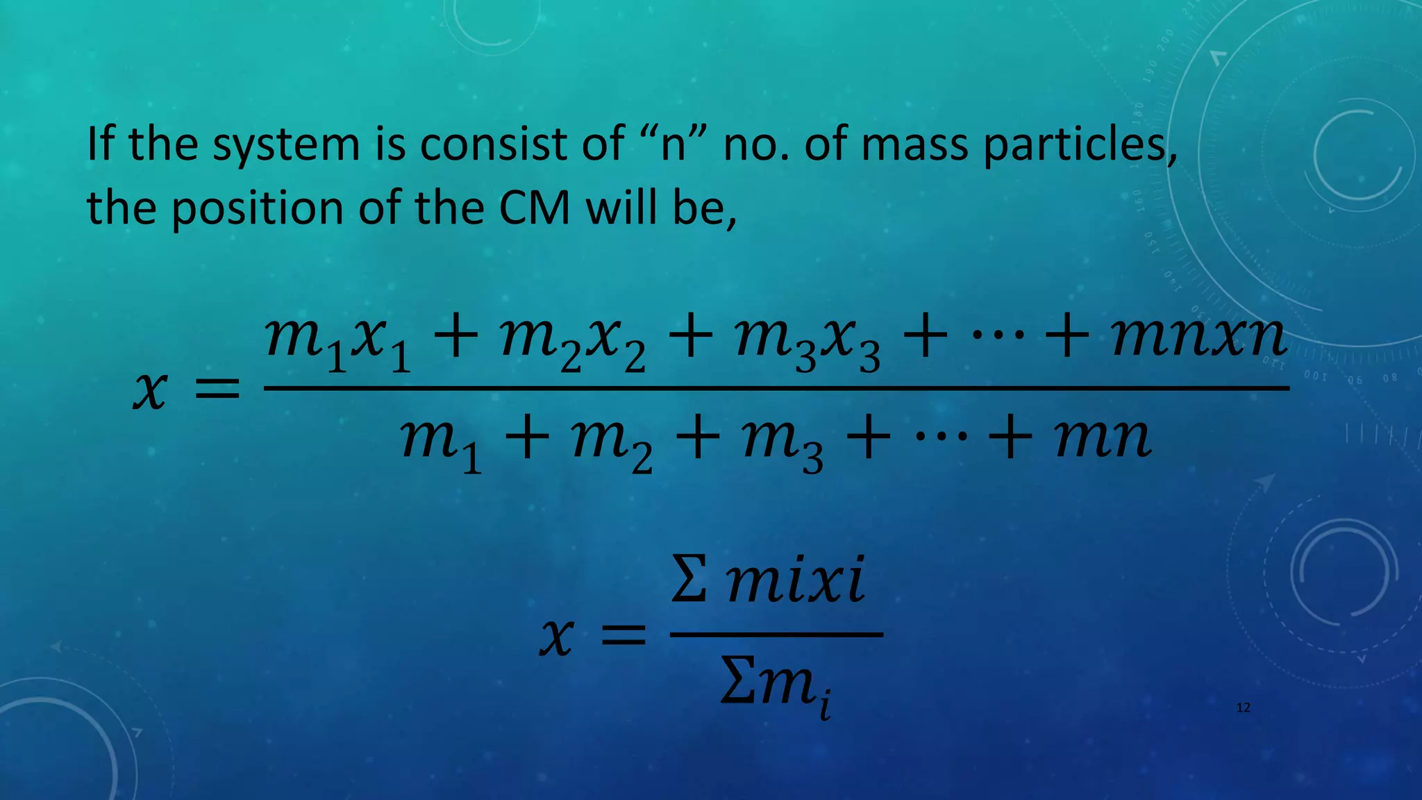 Centre of mass and rocket propulsion | PPTX
