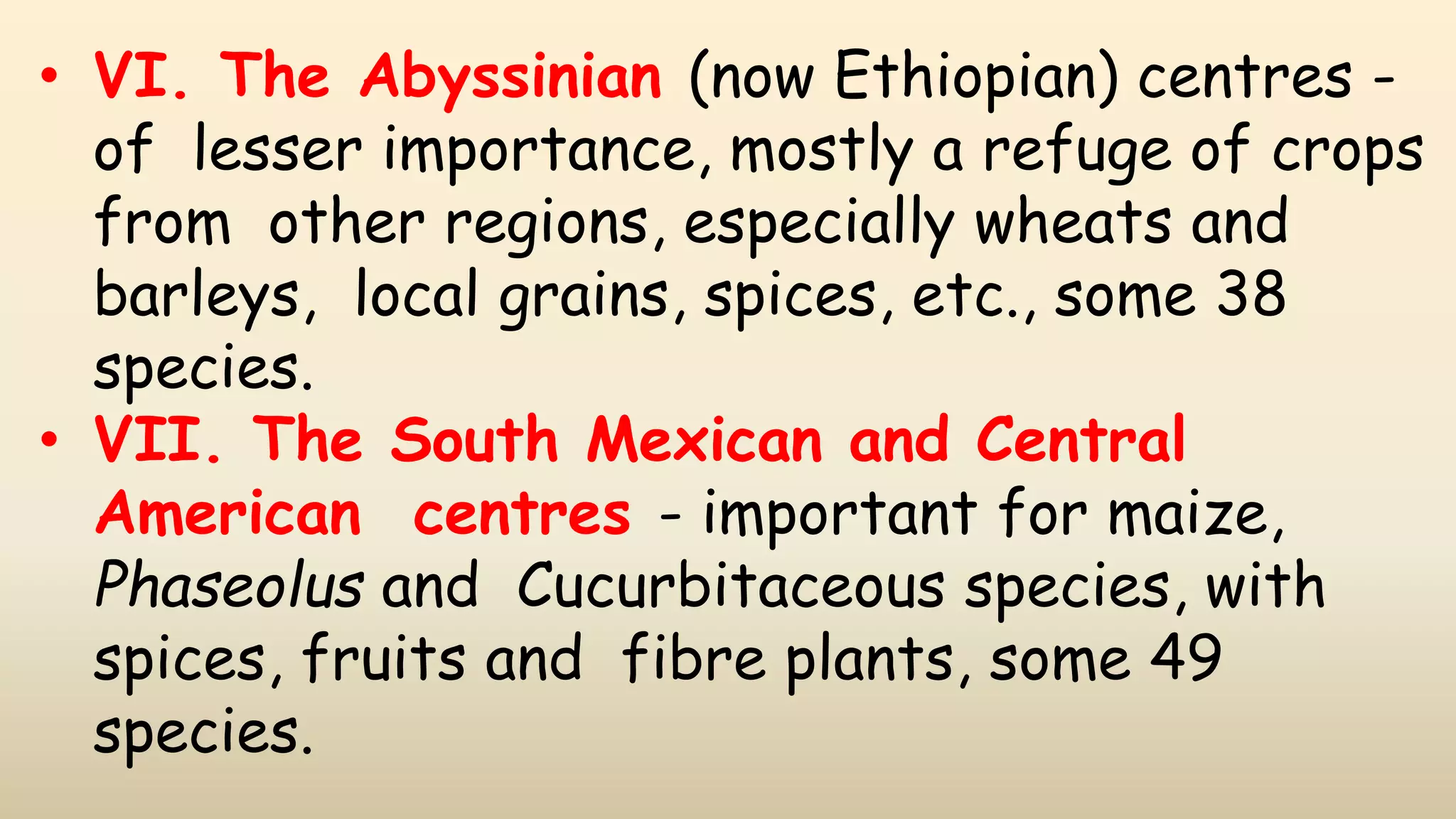 Crop Centre of origin and Diversity | PPTX