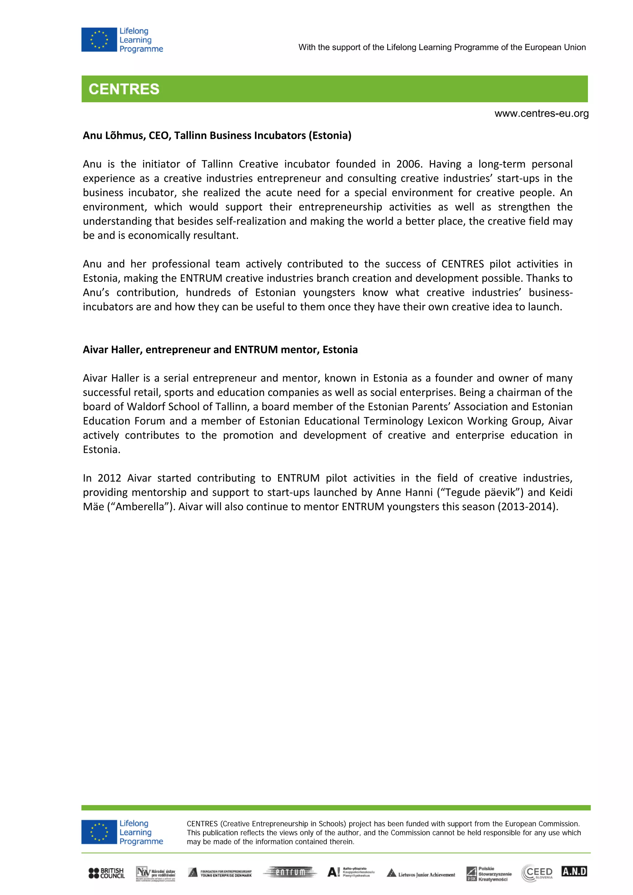 Centres conference speaker biographies | PDF