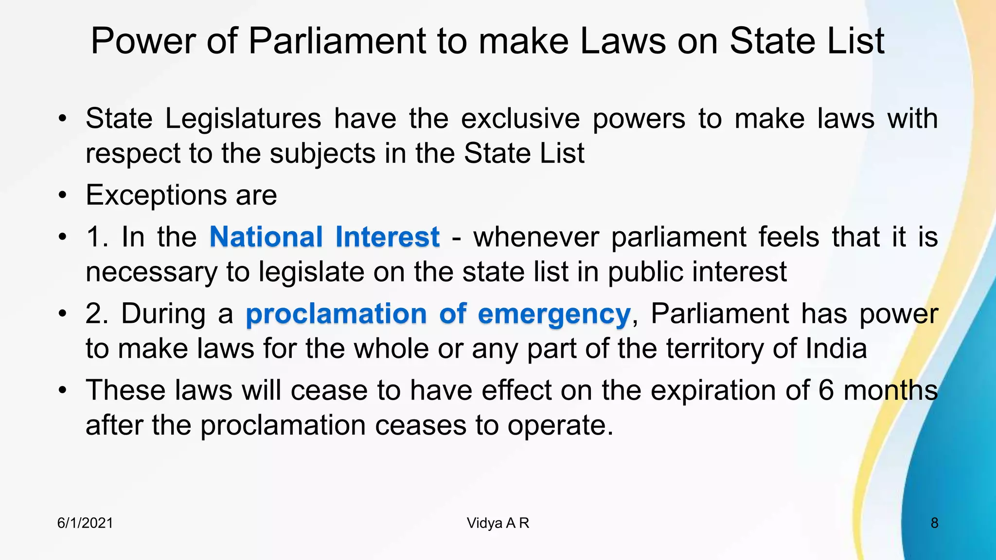 Centre state relations | PPTX
