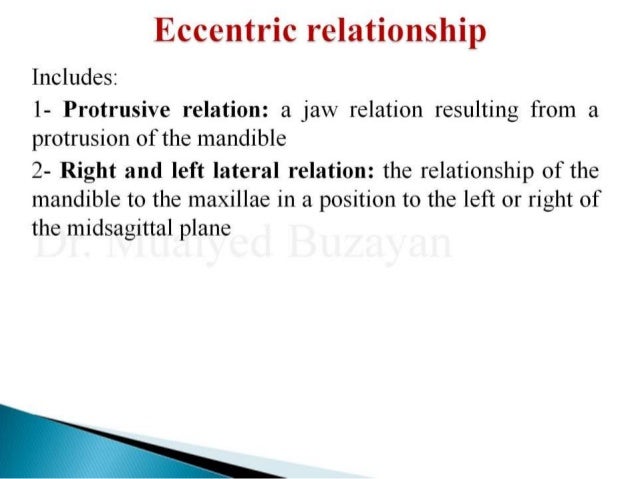 Centric and eccentric record in complete denture 3rd yr