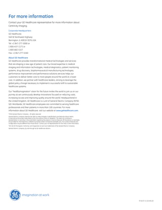 Centricity Imaging Analytics Brochure | PDF