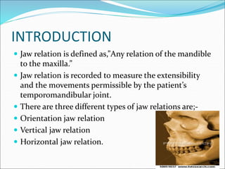 Centric jaw relation by Dr Rajanikanth AV | PPT