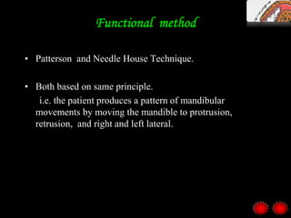 centric relation in complete denture prosthodontics | PPT