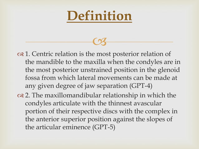 Centric relation anto | PPTX
