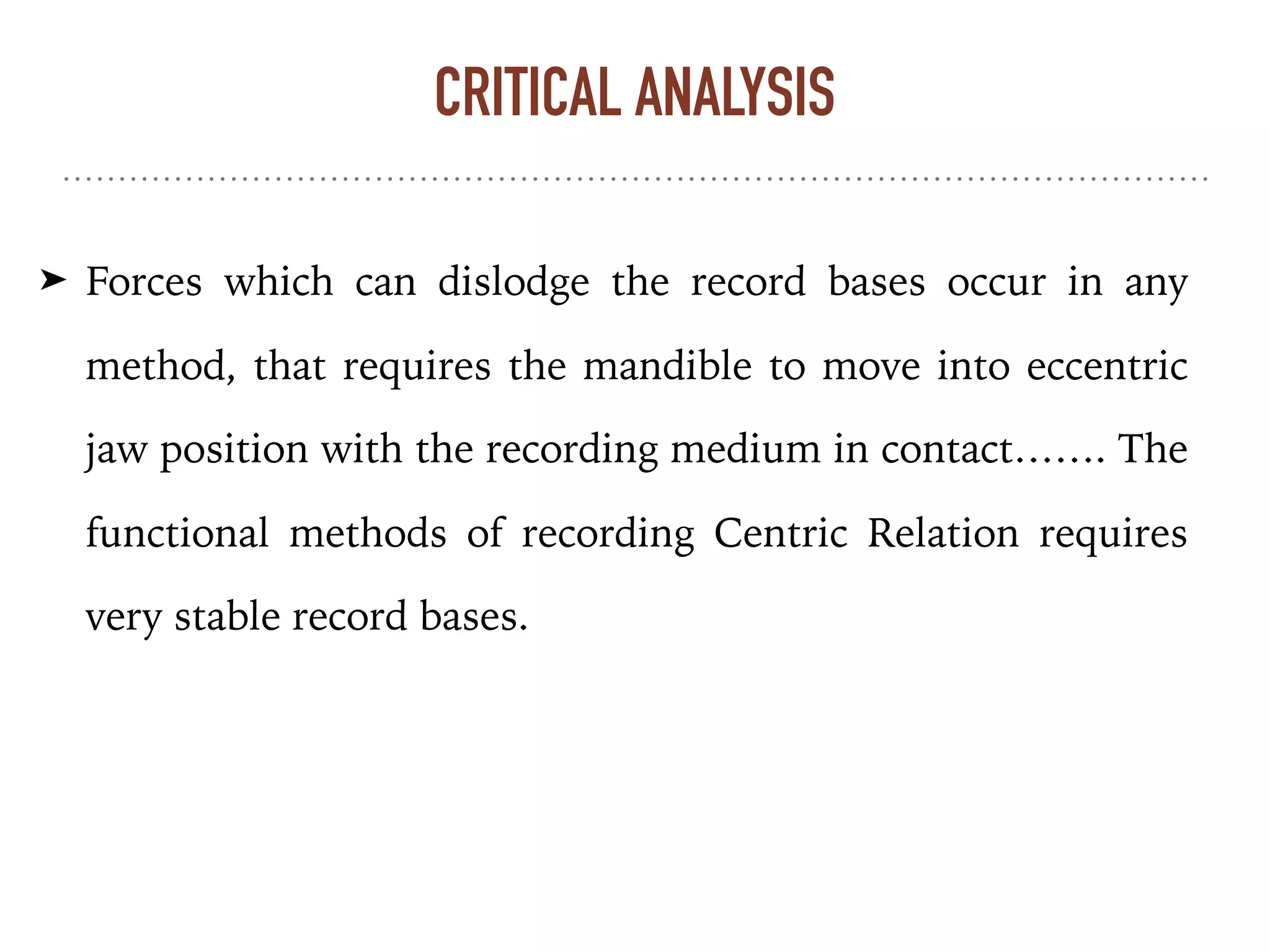 Centric relation seminar | PDF