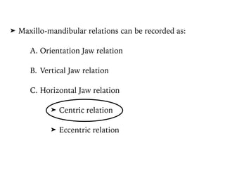 Centric relation seminar | PDF
