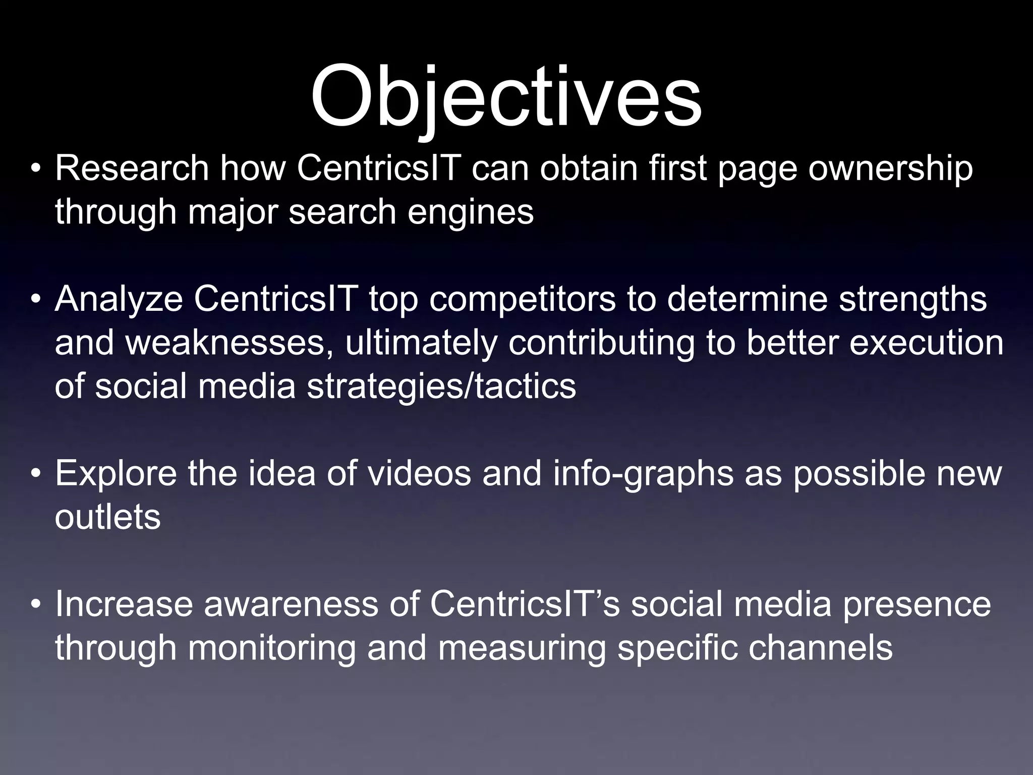 Centrics it ppt | PPT