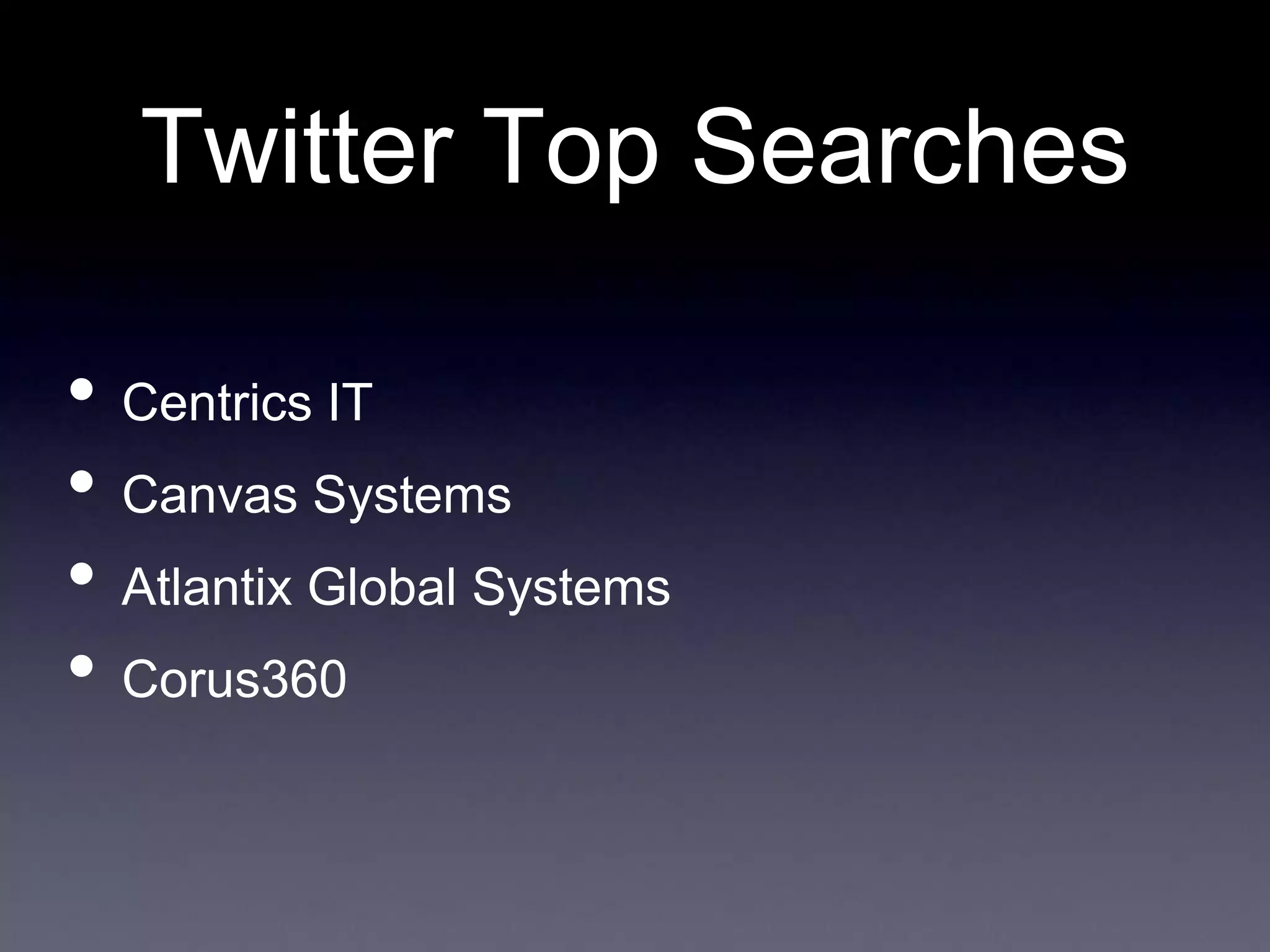 Centrics it ppt | PPT