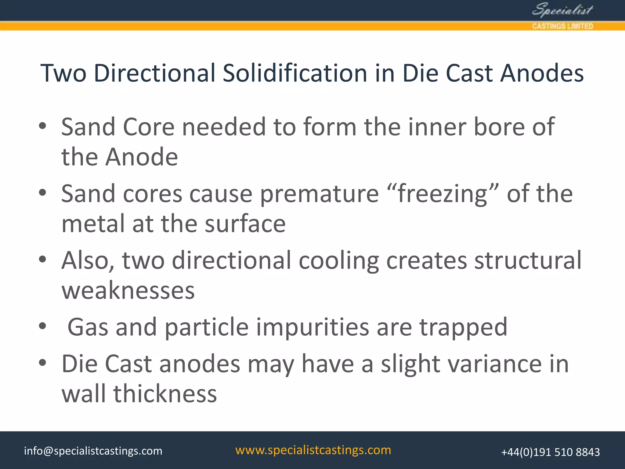 Why Centrifugal Cast FeSi Anodes are Better than Die Cast or Sand Cast ...