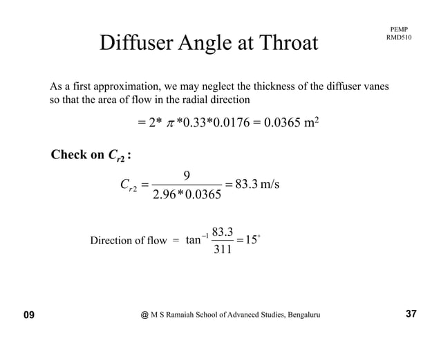 centrifugal-Compressor-stage-design for impeller, diffuser and volute | PDF