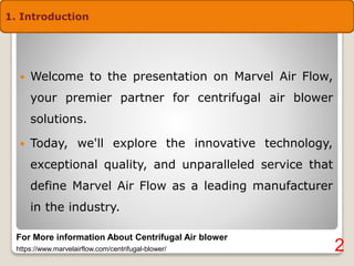 Marvel Air Flow: Centrifugal Air Blowers Manufacturer- Unmatched ...