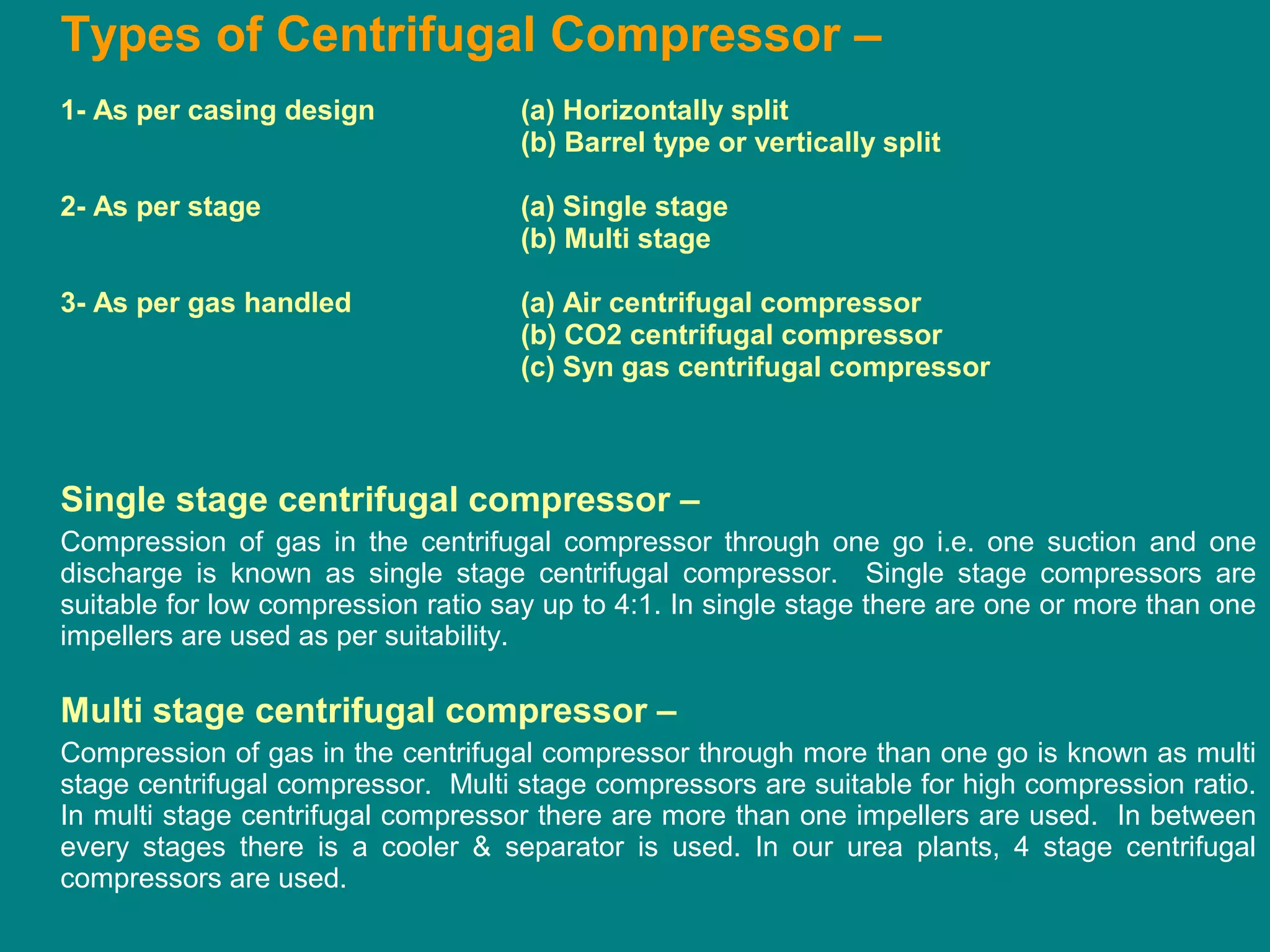 Centrifugal compressor in IFFCO | PPT