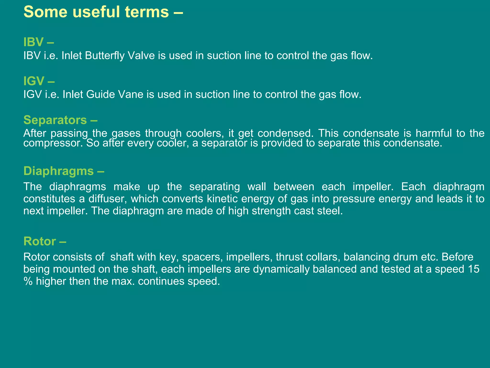 Centrifugal compressor in IFFCO | PPT