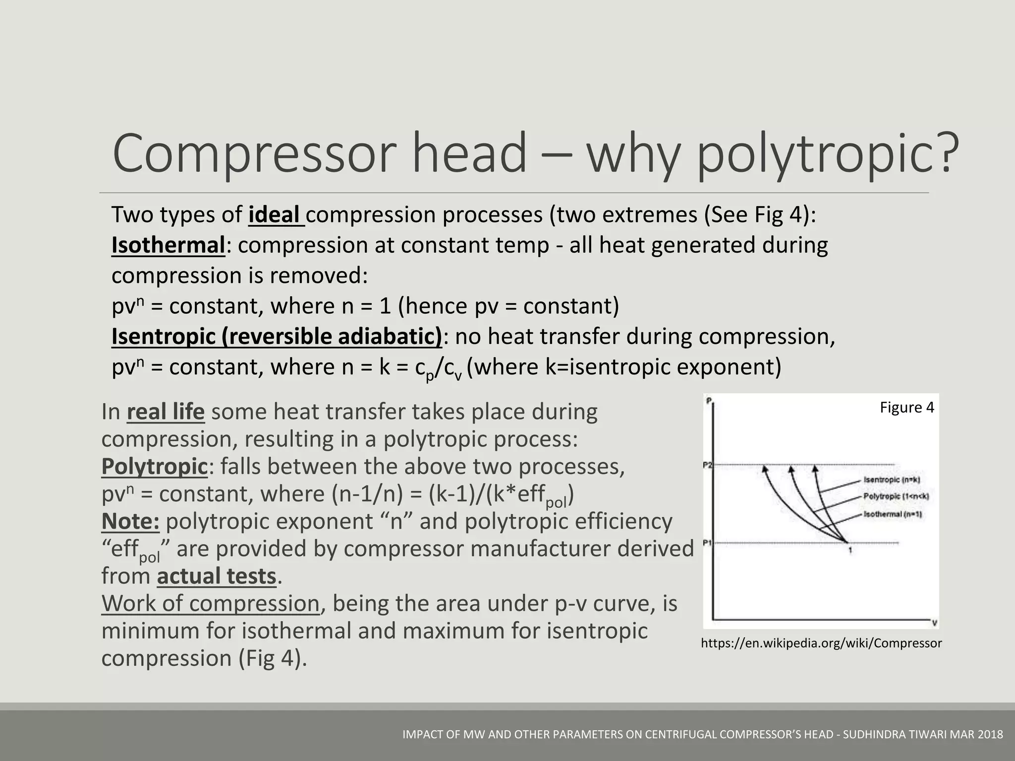 Centrifugal compressor head - Impact of MW and other parameters | PPTX
