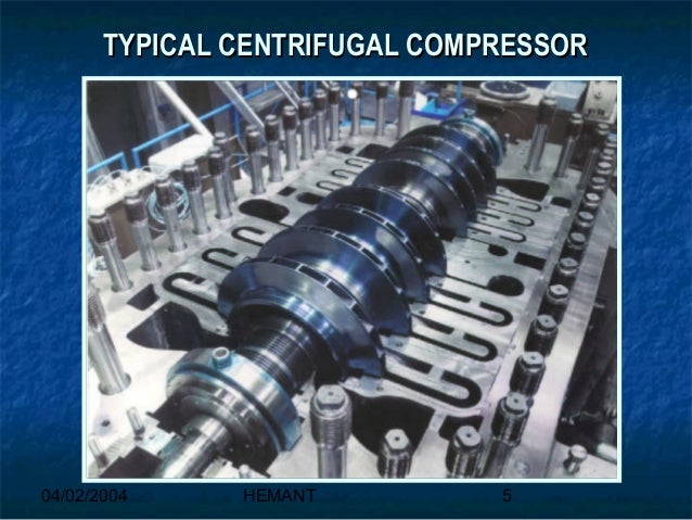 Centrifugal compressors