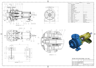 planos de una Bomba centrifuga en solidworks | PDF