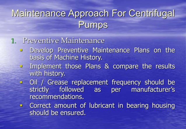 Centrifugal Pump Maintenance and Overhauling.ppt