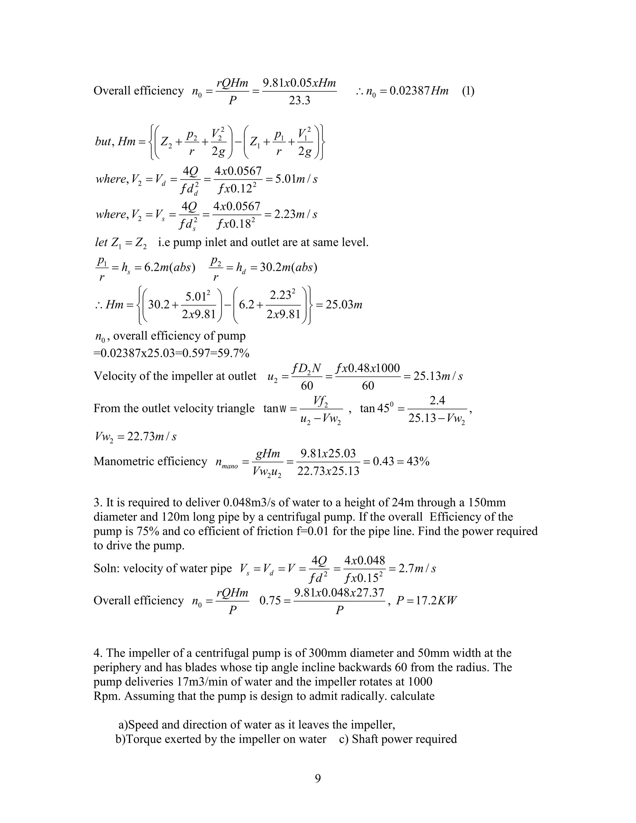 Centrifugal pumps e_notes_dr_n_balasubra | PDF