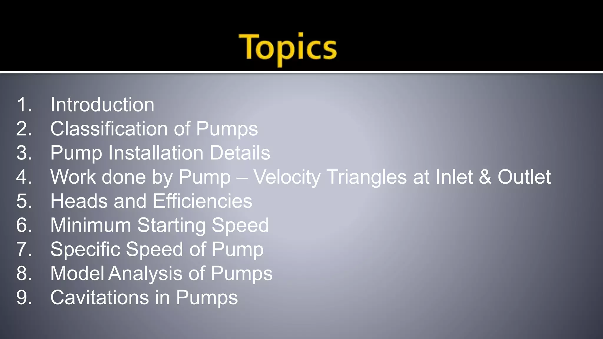 Centrifugal pumps pump installation details – classification | PPTX