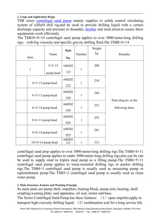 Centrifugal sand pump | PDF