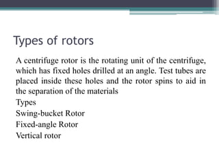 Centrifugation | PPTX