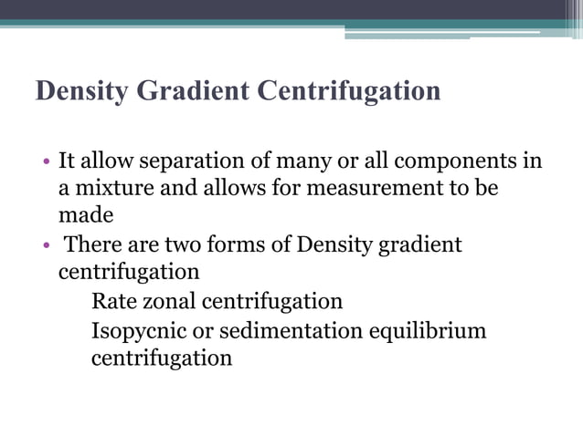 Centrifugation | PPTX | Chemistry | Science